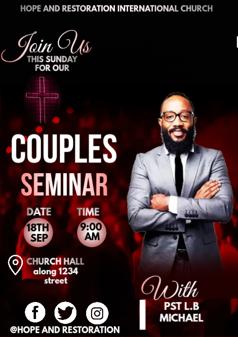 Couples seminar Template | PosterMyWall