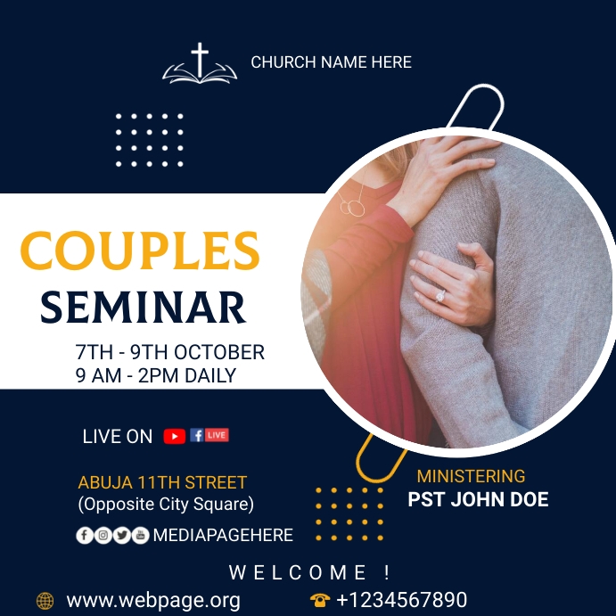 Couples Seminar Template | PosterMyWall