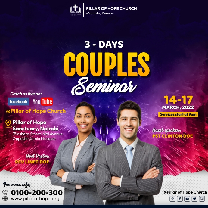 Couples seminar Template | PosterMyWall