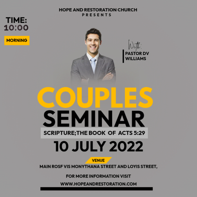 couples seminar Template | PosterMyWall