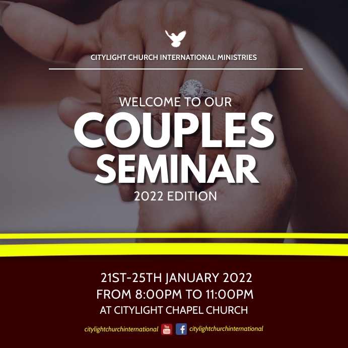 couples seminar flyer template | PosterMyWall