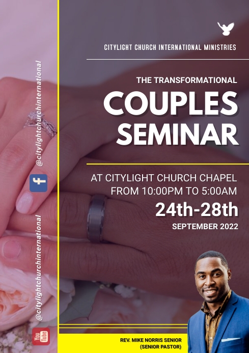 couples seminar flyer template | PosterMyWall
