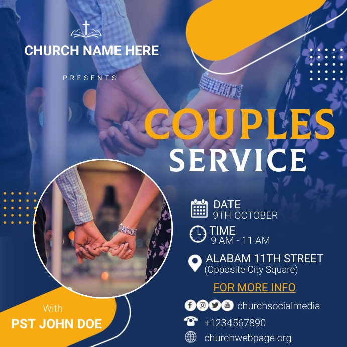 Copy of Couples Service | PosterMyWall