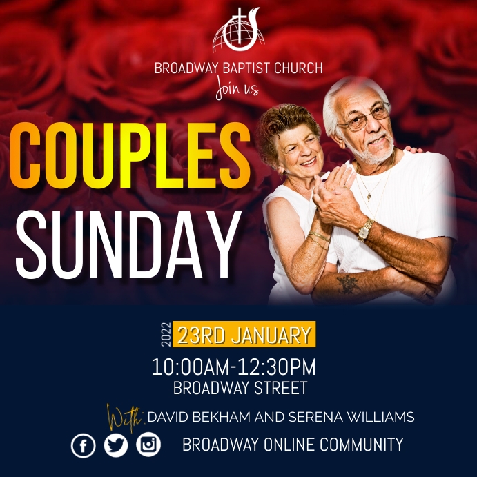 Couples Sunday Template | PosterMyWall