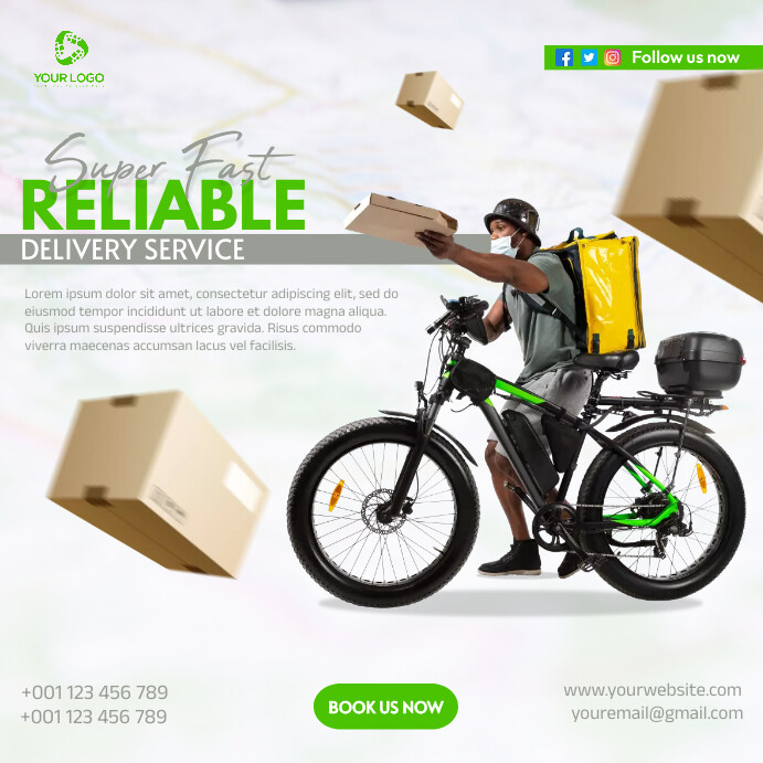 COURIER COMPANY POSTER Template | PosterMyWall