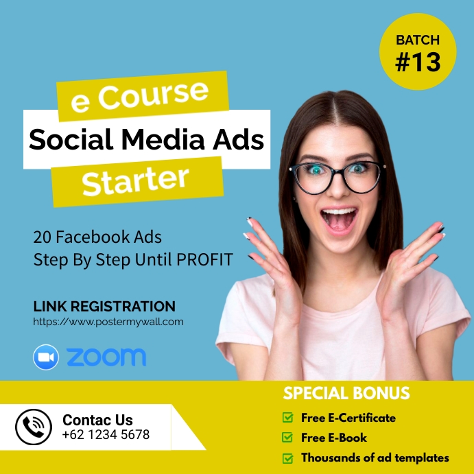 Copy of Course Social Media Ad Webinar | PosterMyWall