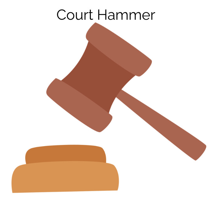 Plantilla de Court Hammer | PosterMyWall
