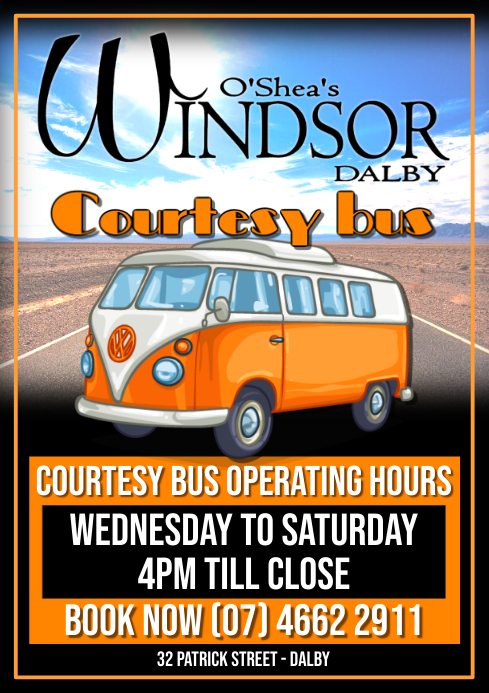 Courtesy Bus Template | PosterMyWall
