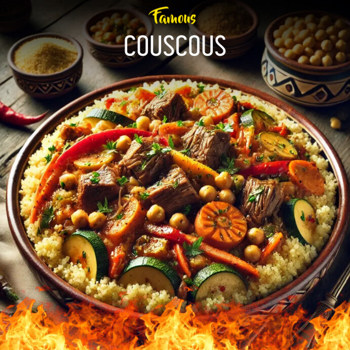 Couscous Ad Special West African Food Template | PosterMyWall