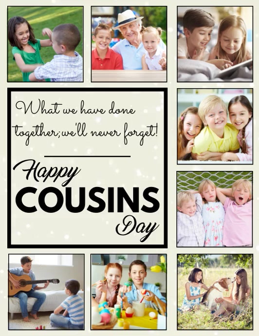 Cousins Day, Happy Cousins' Day Template | PosterMyWall