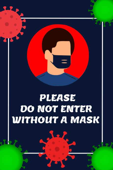 covid-19, wear a mask, coronavirus prevention Template | PosterMyWall