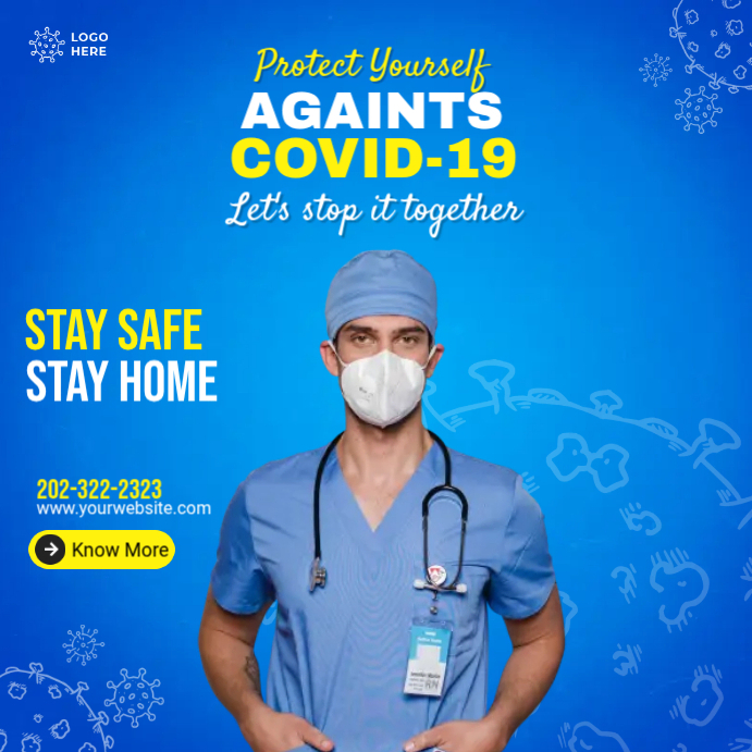 Covid 19 ADS Template | PosterMyWall
