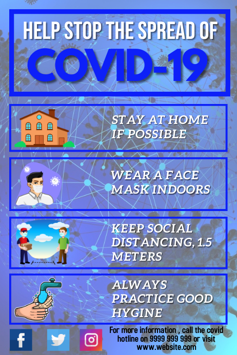 Covid 19 Template | PosterMyWall