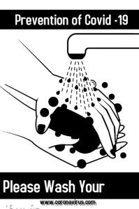 Wash Your Hands Before Leaving This Room Template | PosterMyWall