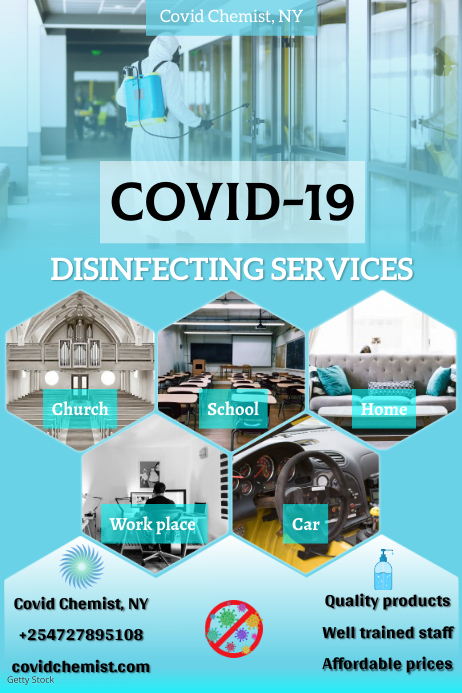 Copy of Covid 19 Disinfectant | PosterMyWall
