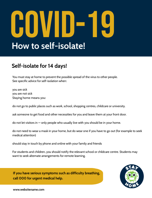 COVID-19 HELPLINE FLYER Template | PosterMyWall