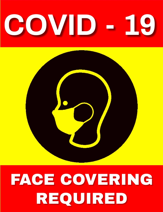 COVID-19 MASK REQUIRED SIGN BOARD TEMPLATE | PosterMyWall