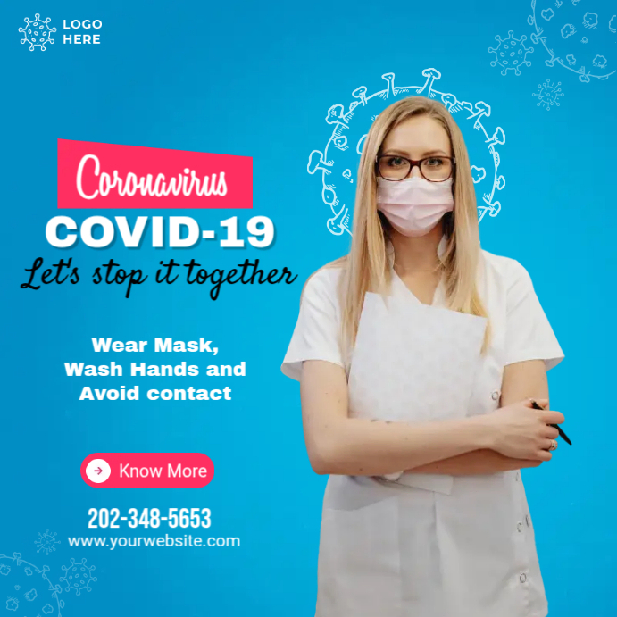 Covid 19 Protection Ads Template | PosterMyWall
