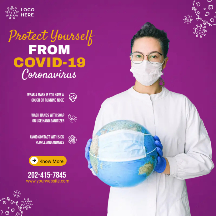 Covid 19 Protection Ads Template | PosterMyWall