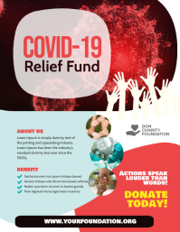 Covid-19 Relief Fund Donation Template | PosterMyWall