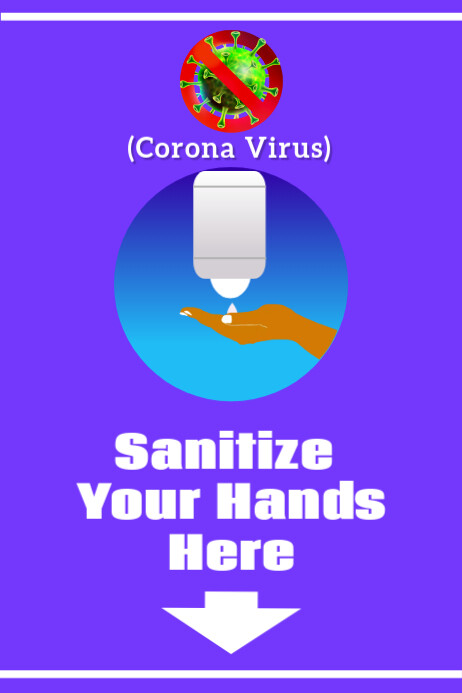 Covid-19 sanitize 2 Template | PosterMyWall