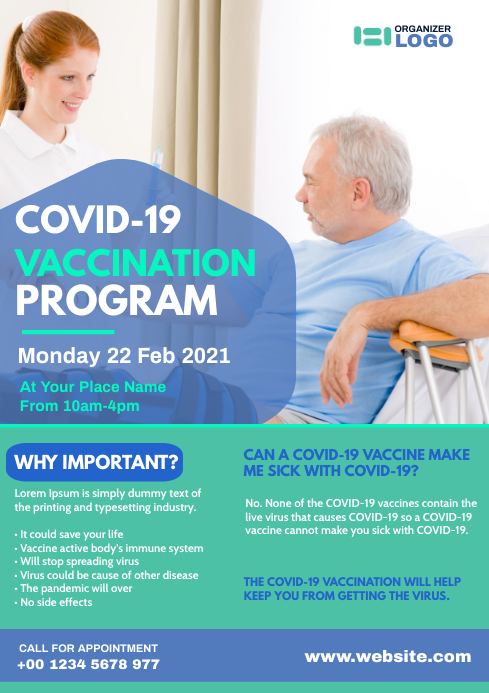 Covid-19 Vaccination Program Template | PosterMyWall