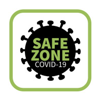 Covid-19 Free Zone Logo Icon Template | PosterMyWall