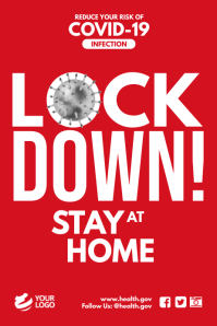 Covid Lockdown Awareness Poster Template | PosterMyWall