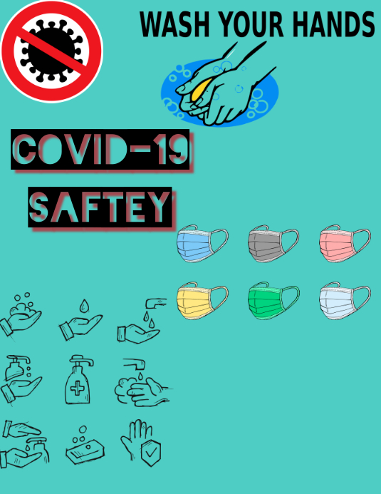 Covid19 Safety Template | PosterMyWall