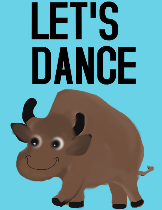 Copy of Cow dancer | PosterMyWall