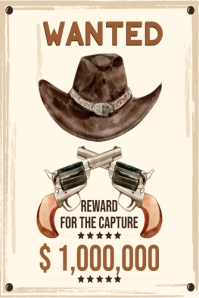 Wanted Poster Template | PosterMyWall