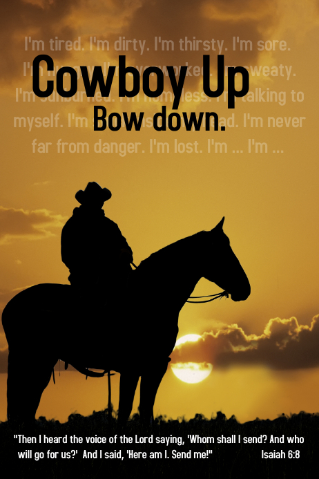 Copy of Cowboy Up | PosterMyWall