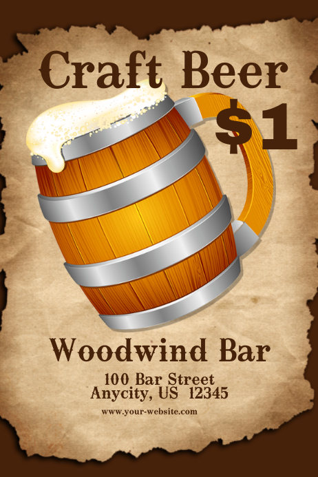 Craft Beer Template | PosterMyWall