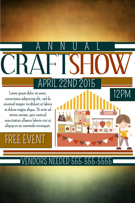 Craft Show Template | PosterMyWall