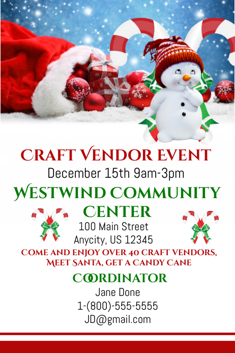 Craft Vendor Event Template | PosterMyWall