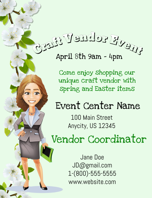Craft Vendor Event Template | PosterMyWall