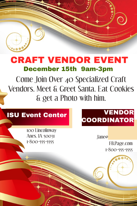 Copy of Craft Vendor Event Template | PosterMyWall