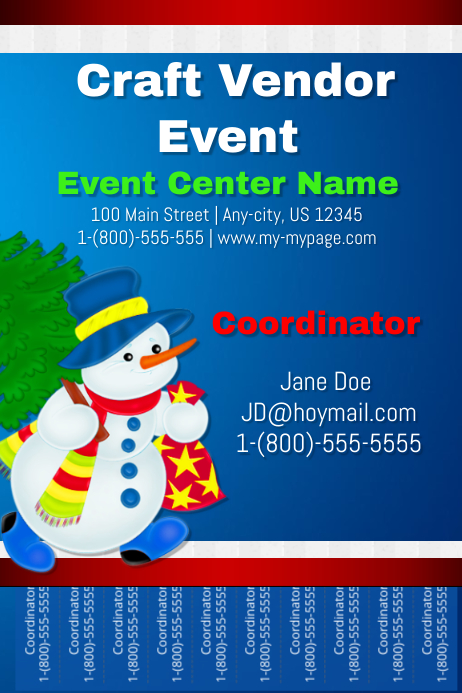Craft Vendor Event Template | PosterMyWall