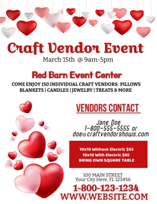 Craft Vendor Event Template | PosterMyWall