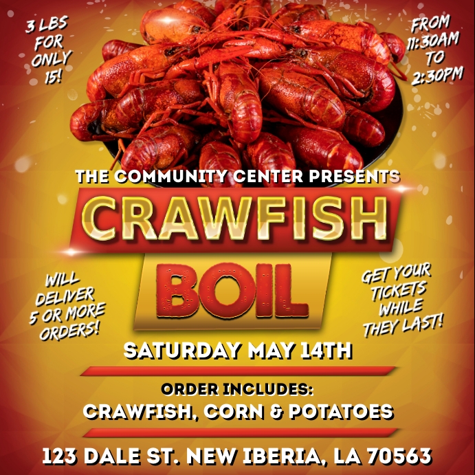 Copy of CRAWFISH BOIL SEAFOOD FLYER TEMPLATE | PosterMyWall