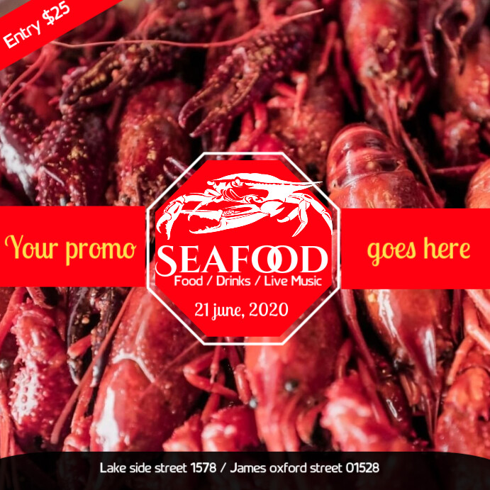 crawfish Template | PosterMyWall