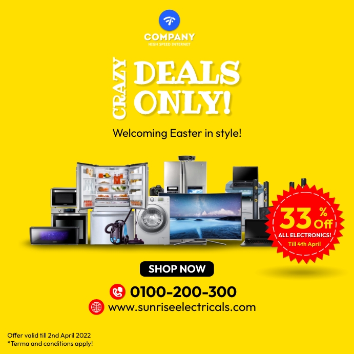 Crazy deals Template | PosterMyWall
