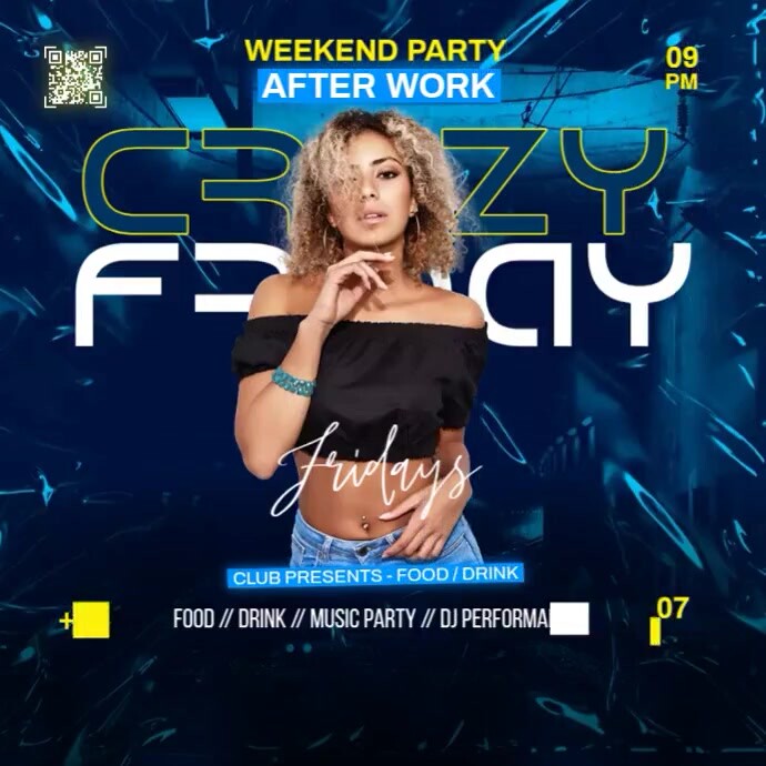 Crazy Friday Ads Template | PosterMyWall