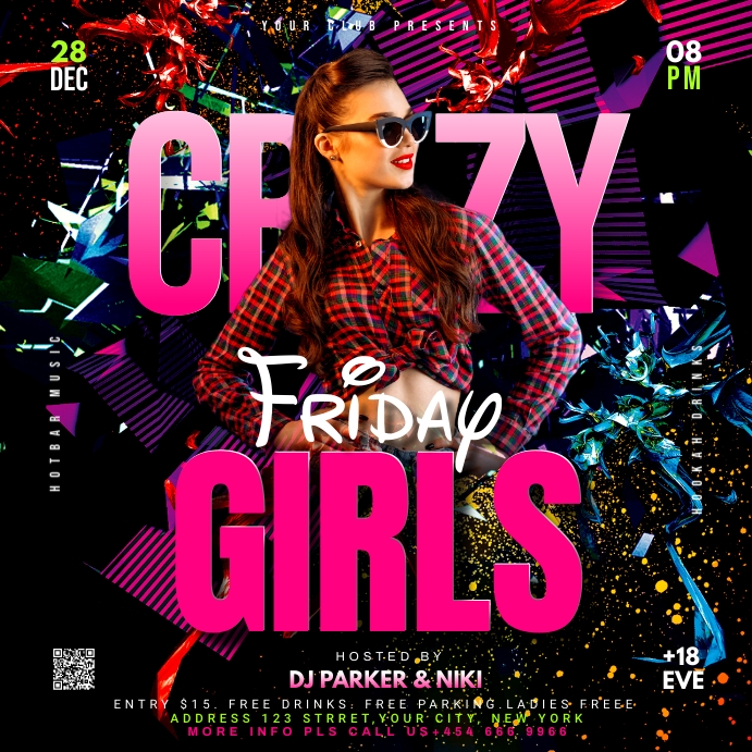 Copy of CRAZY FRIDAY | PosterMyWall