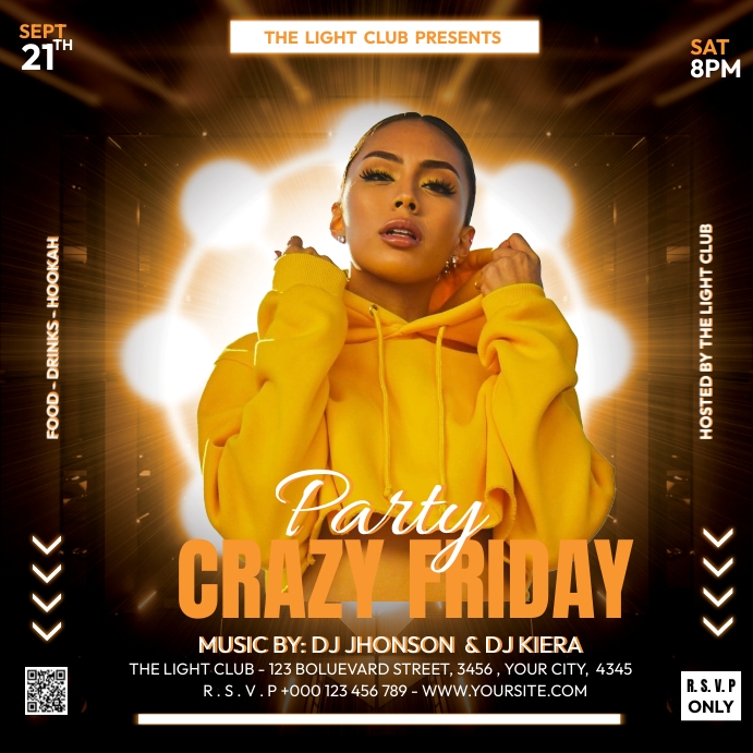 Crazy Friday Flyer Template | PosterMyWall