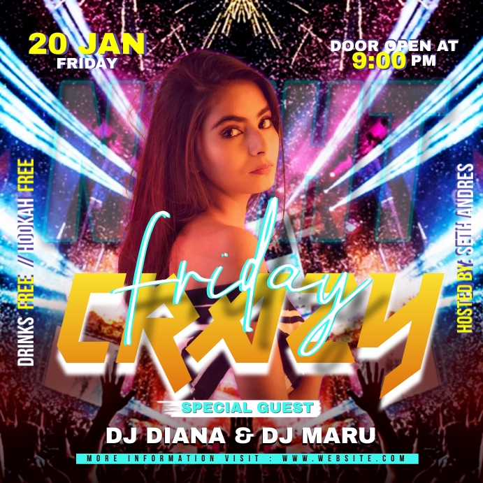 Copy of Crazy Friday Template | PosterMyWall