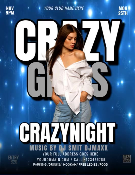 Copy of Crazy girls night | PosterMyWall