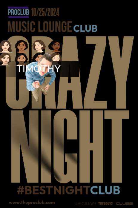 Crazy Night Club Template | PosterMyWall