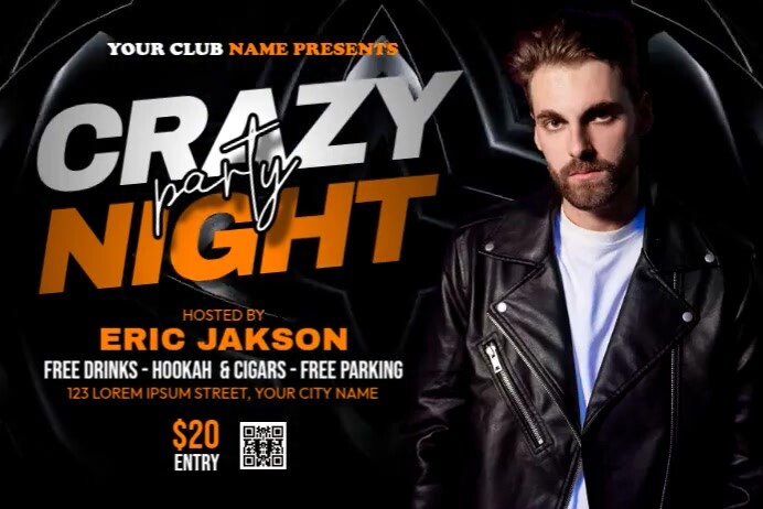 Crazy Night Party Template | PosterMyWall