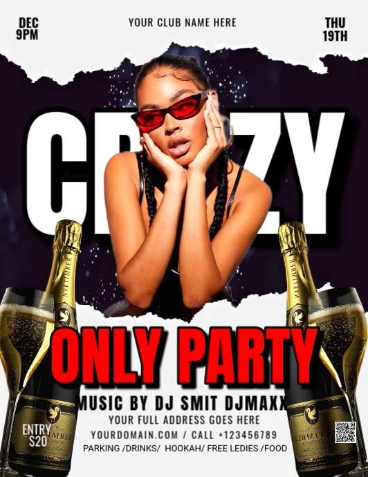 Crazy only party Template | PosterMyWall